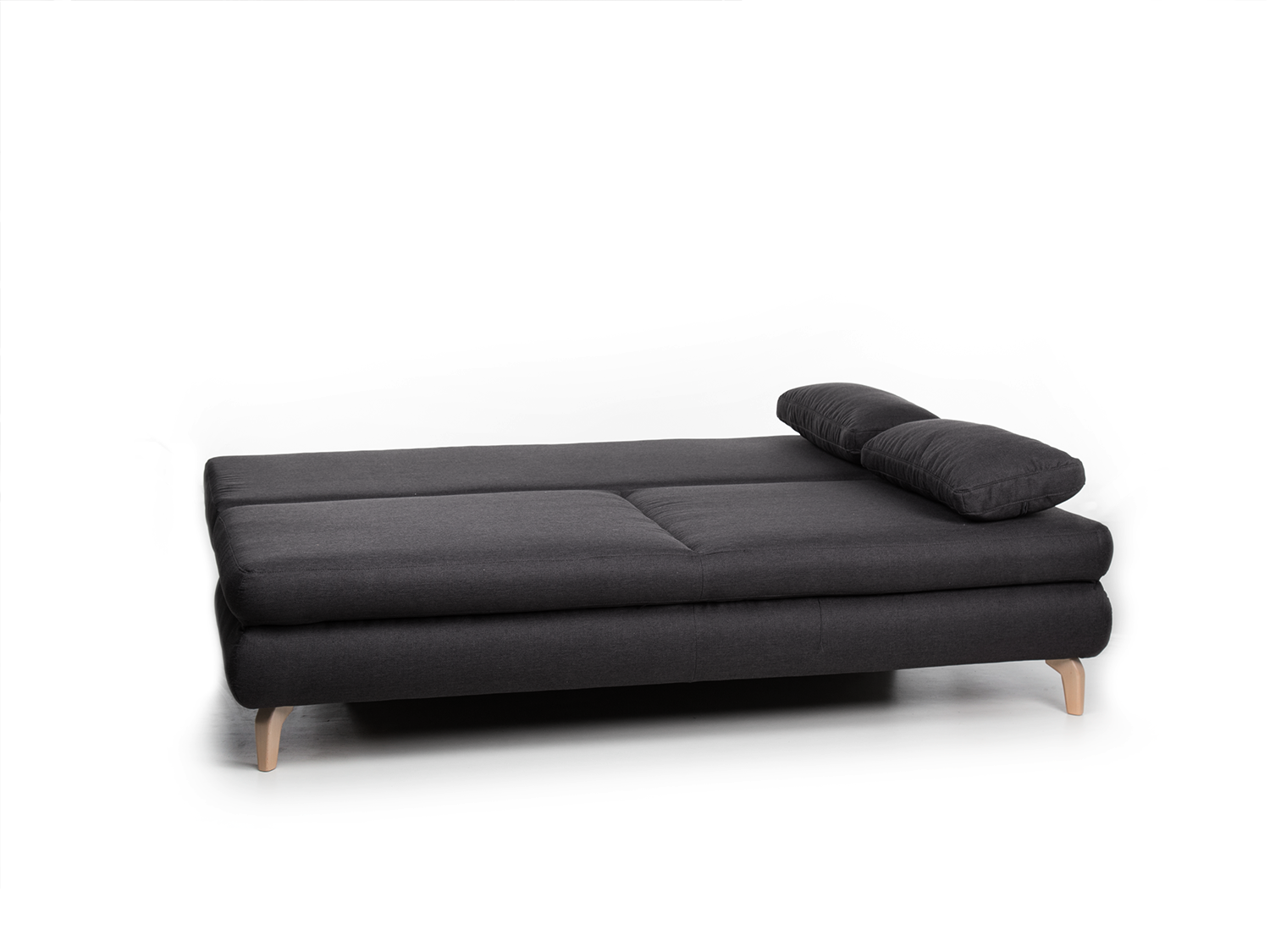 Zetelbed ROB grijs B140 x D200 x H91 cm | DEBA Meubelen