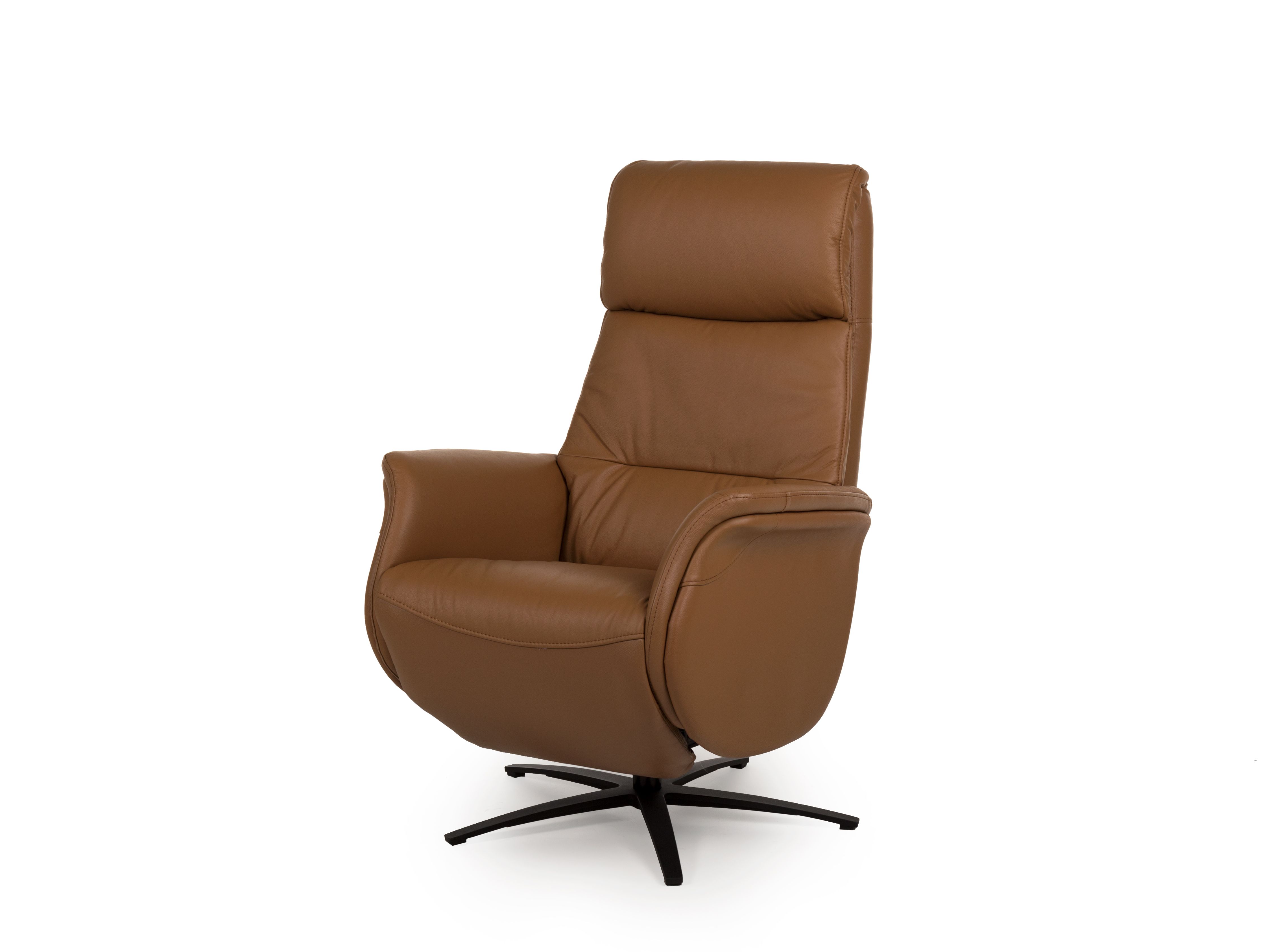 Relaxzetel 340 - Cognac bruin B75 x D47 x H113 cm | DEBA Meubelen