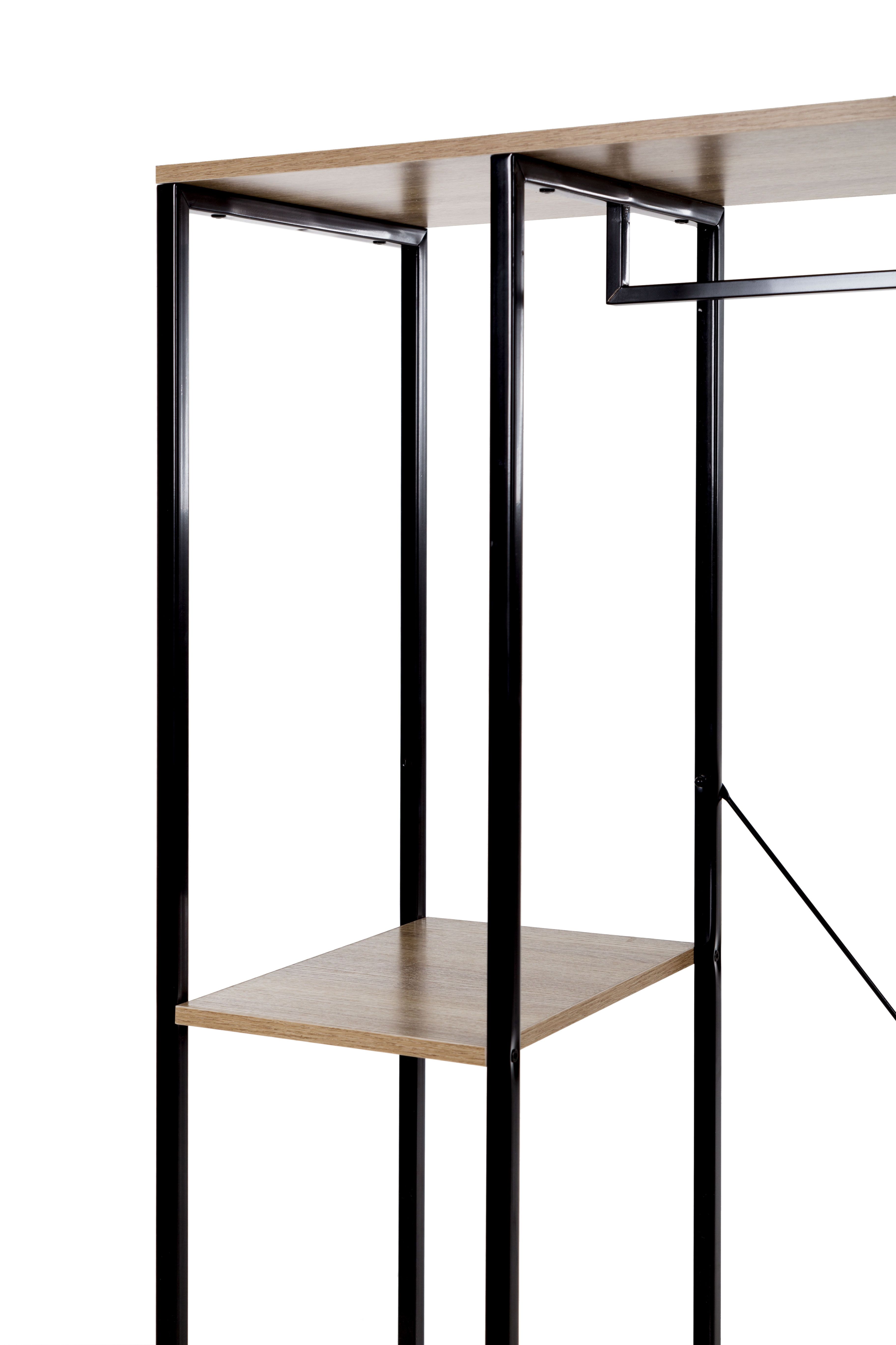 Kledingrek JADY - Hout/metaal hout B90 x D40 x H167 cm | DEBA Meubelen