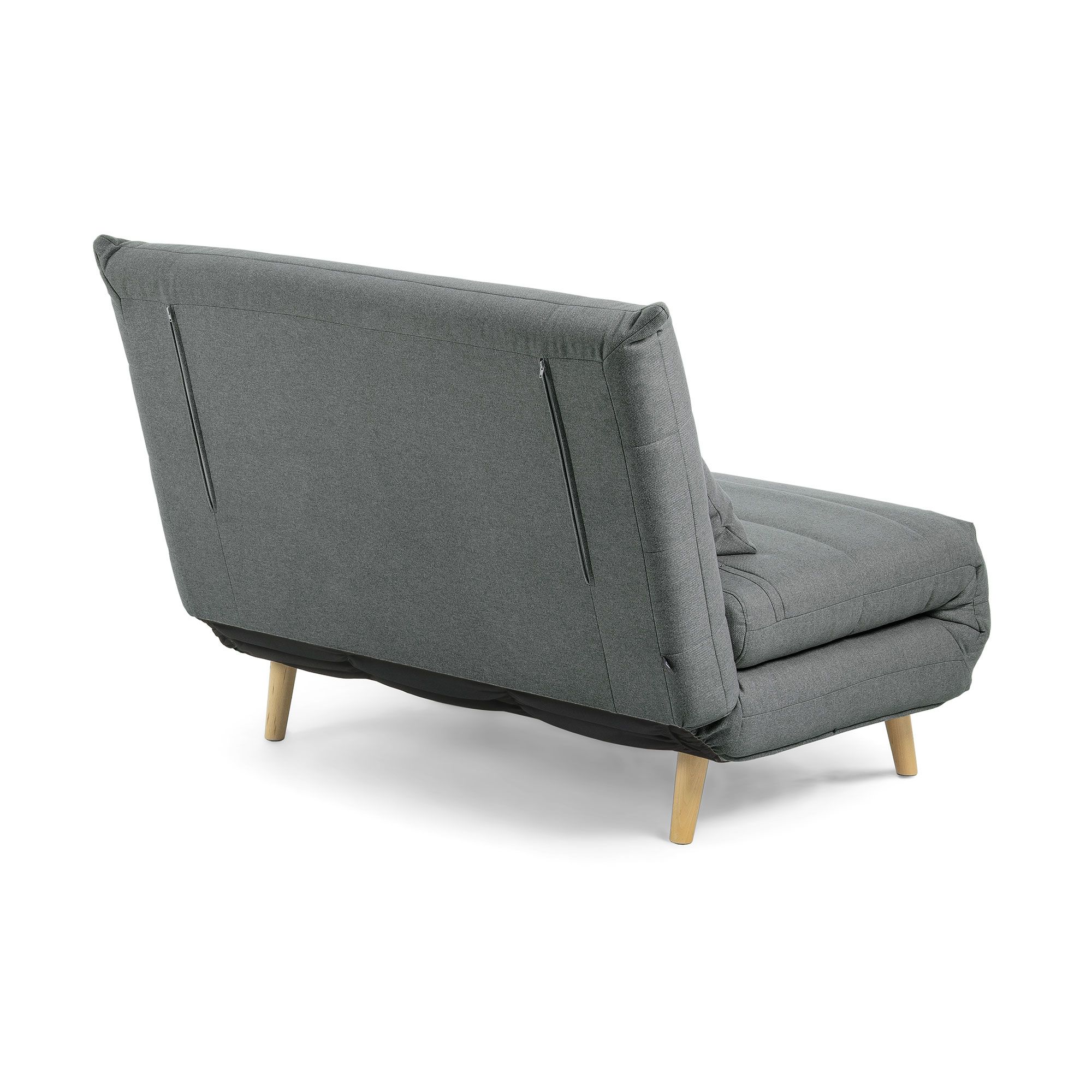 Zetelbed SUSAN - Donkergrijs grijs B107 x D91 x H84 cm | DEBA Meubelen