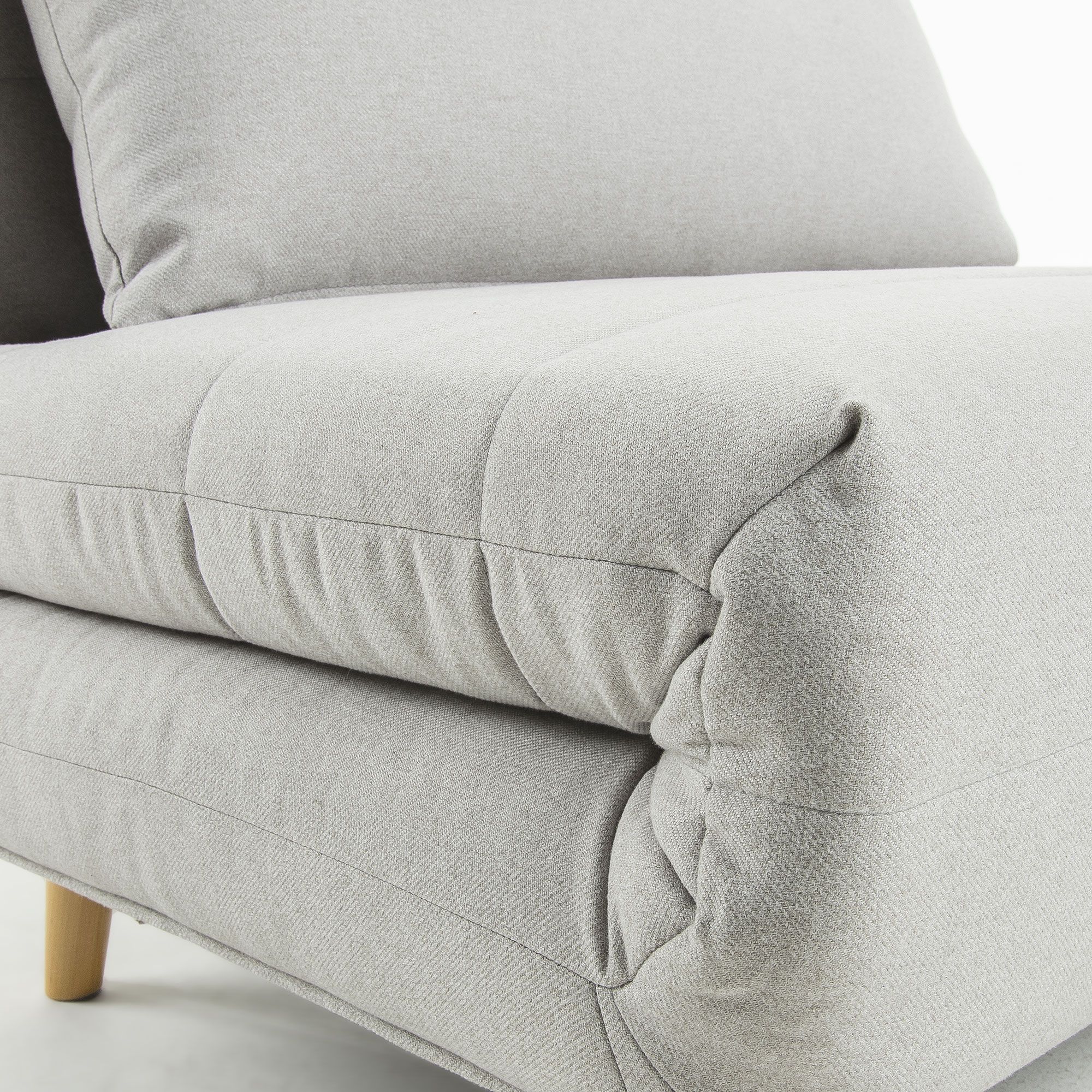 Zetelbed SUSAN - lichtgrijs lichtgrijs B107 x D91 x H84 cm | DEBA Meubelen