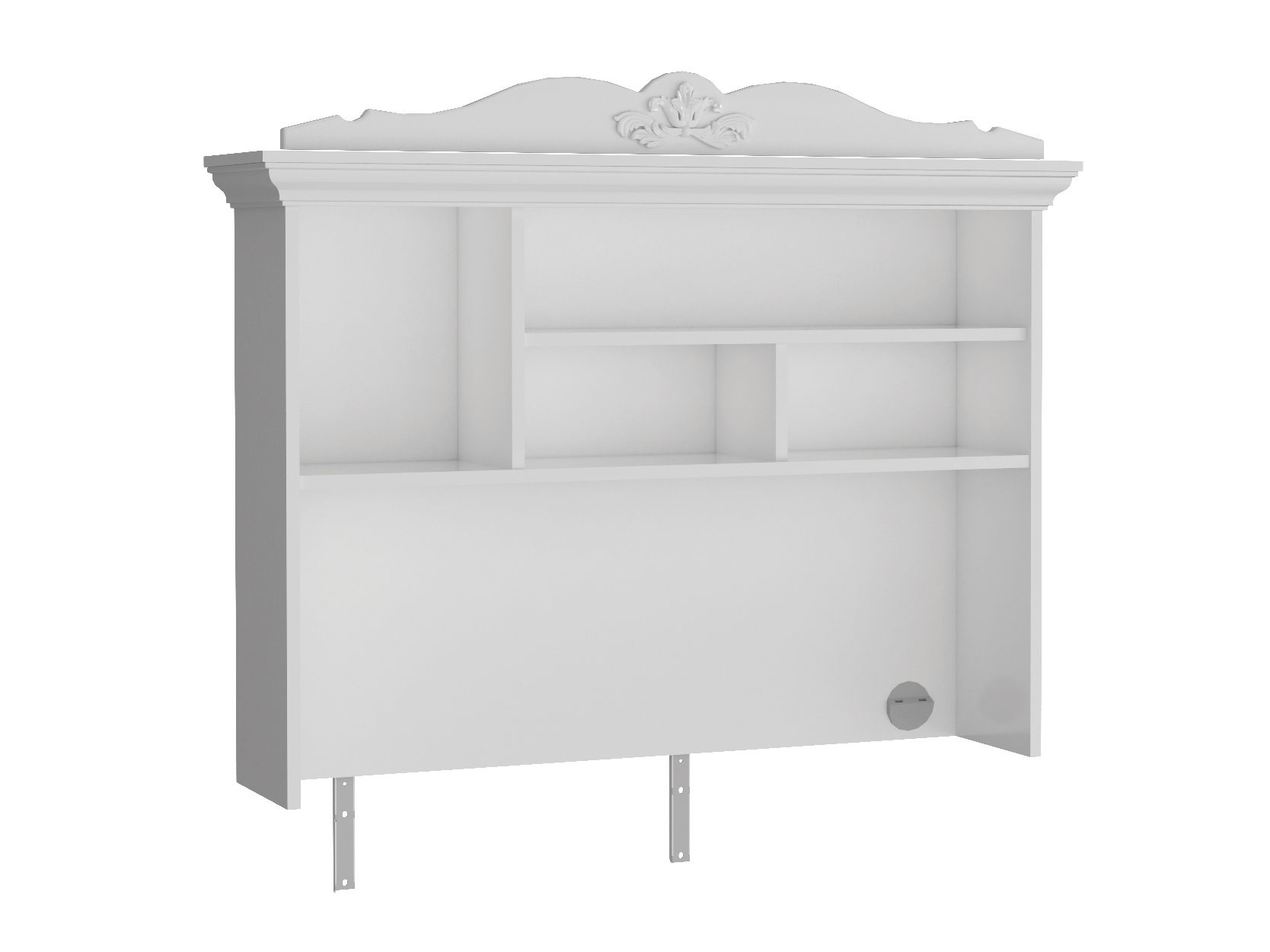 Opzetstuk voor bureau Lora wit B122 x D31 x H99 cm | DEBA Meubelen