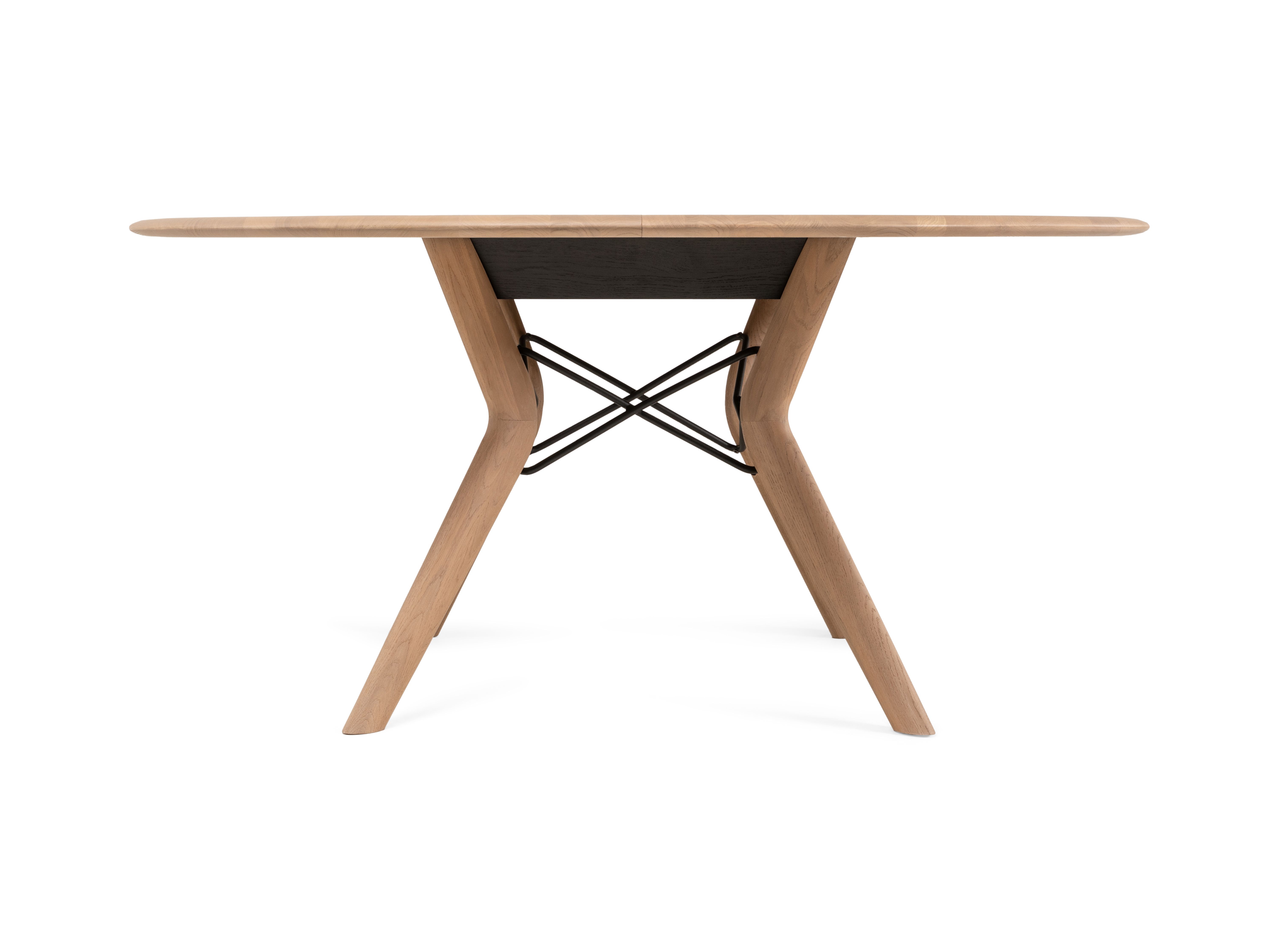 Mobitec Tribu dining ronde tafel massief eik hout dia.160cm | DEBA Meubelen