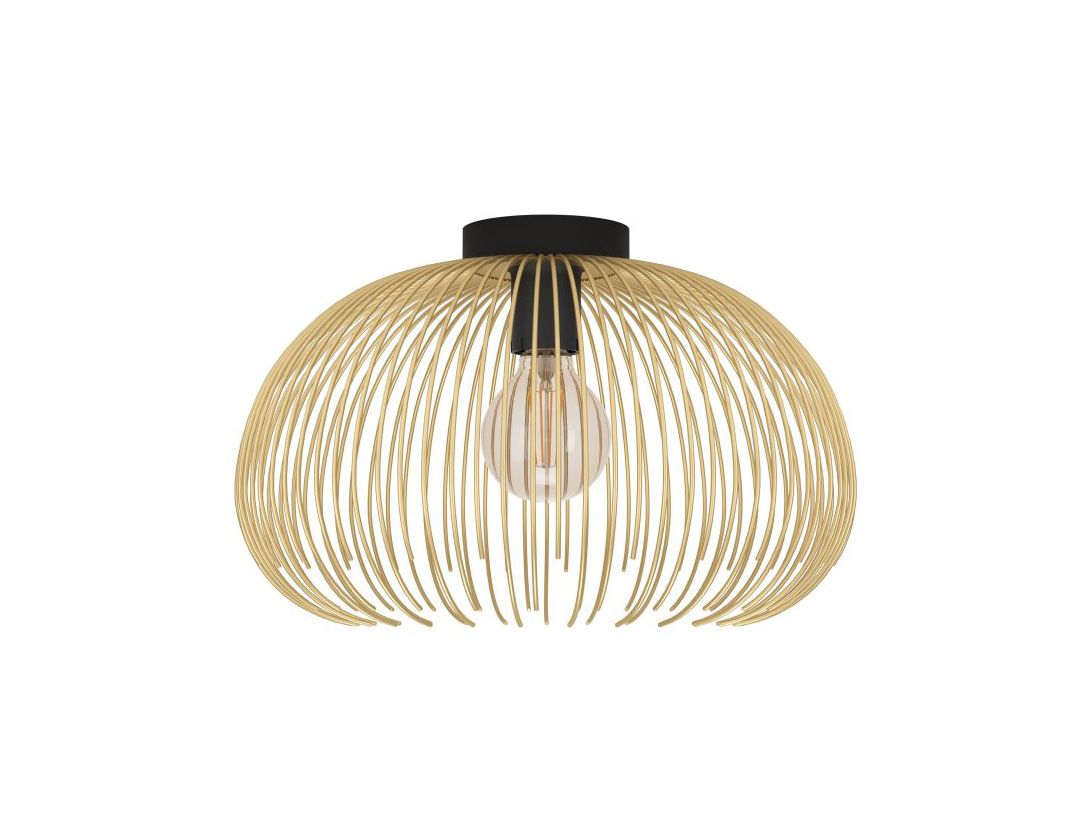 Eglo Venezuela plafondlamp zwart/goud zwart Diam.38.5 x H25 cm | DEBA ...