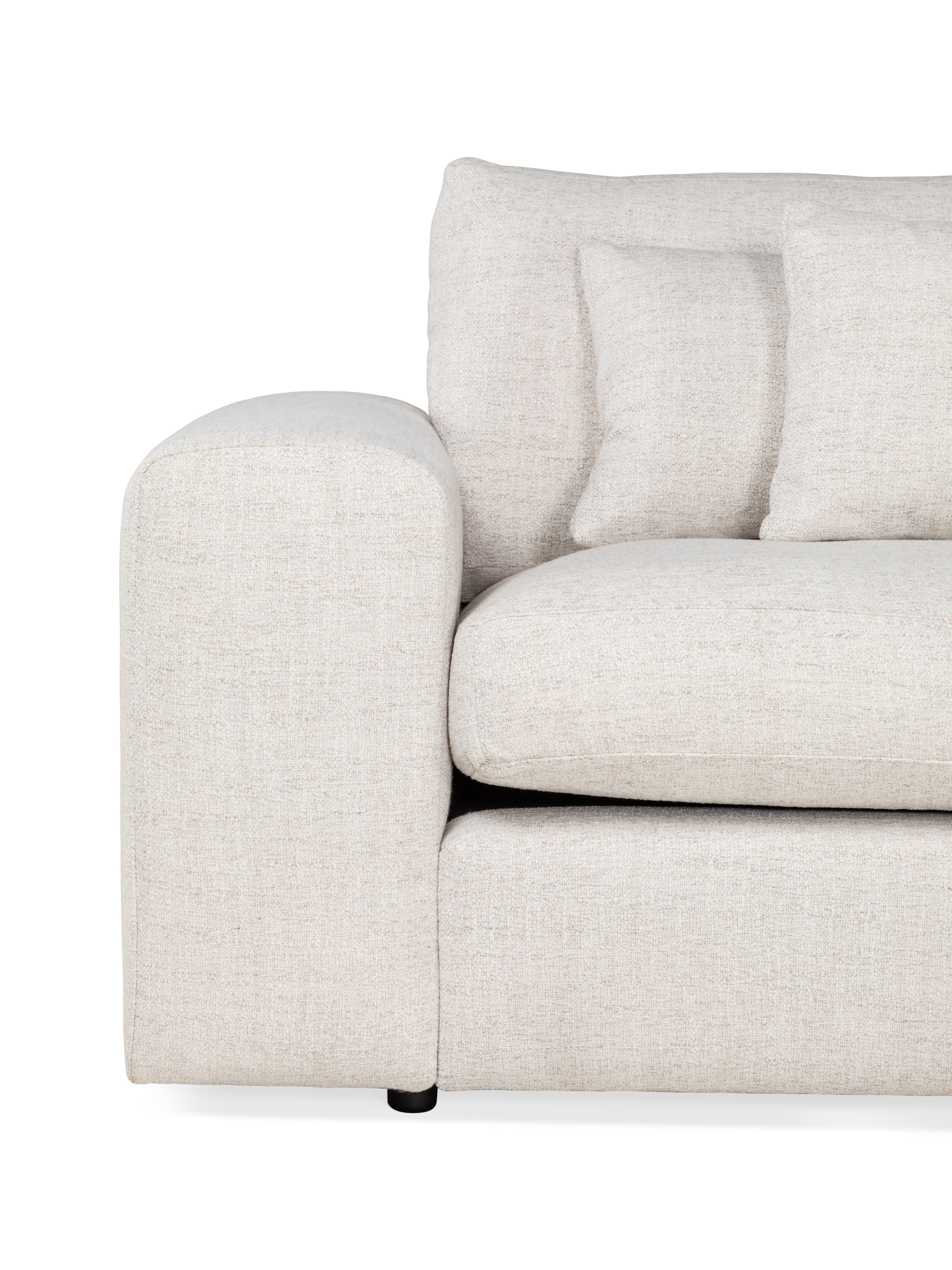 Hima Breton hoekzetel beige beige B340 x D268 x H90 cm | DEBA Meubelen