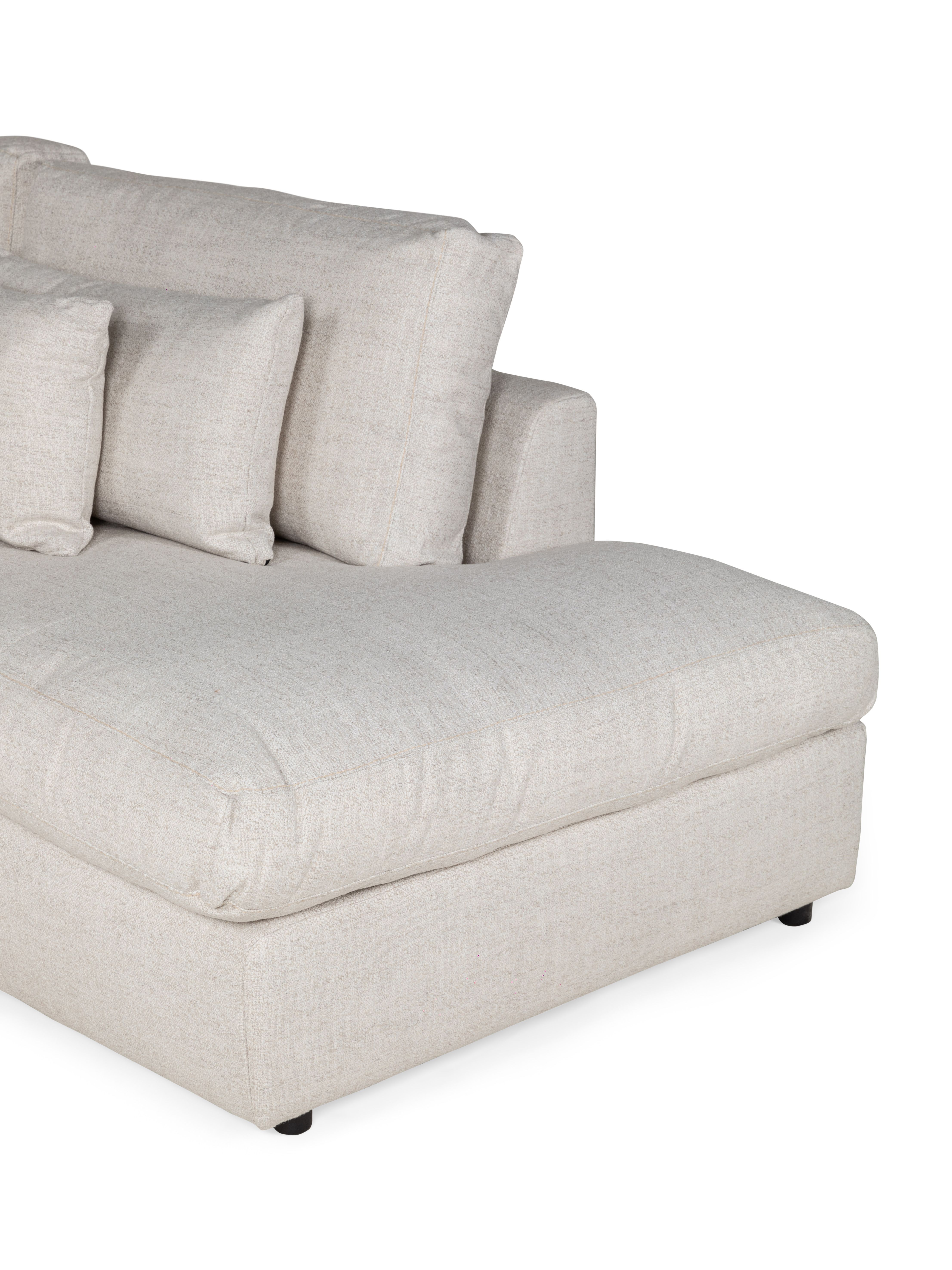 Hima Breton hoekzetel beige beige B340 x D268 x H90 cm | DEBA Meubelen