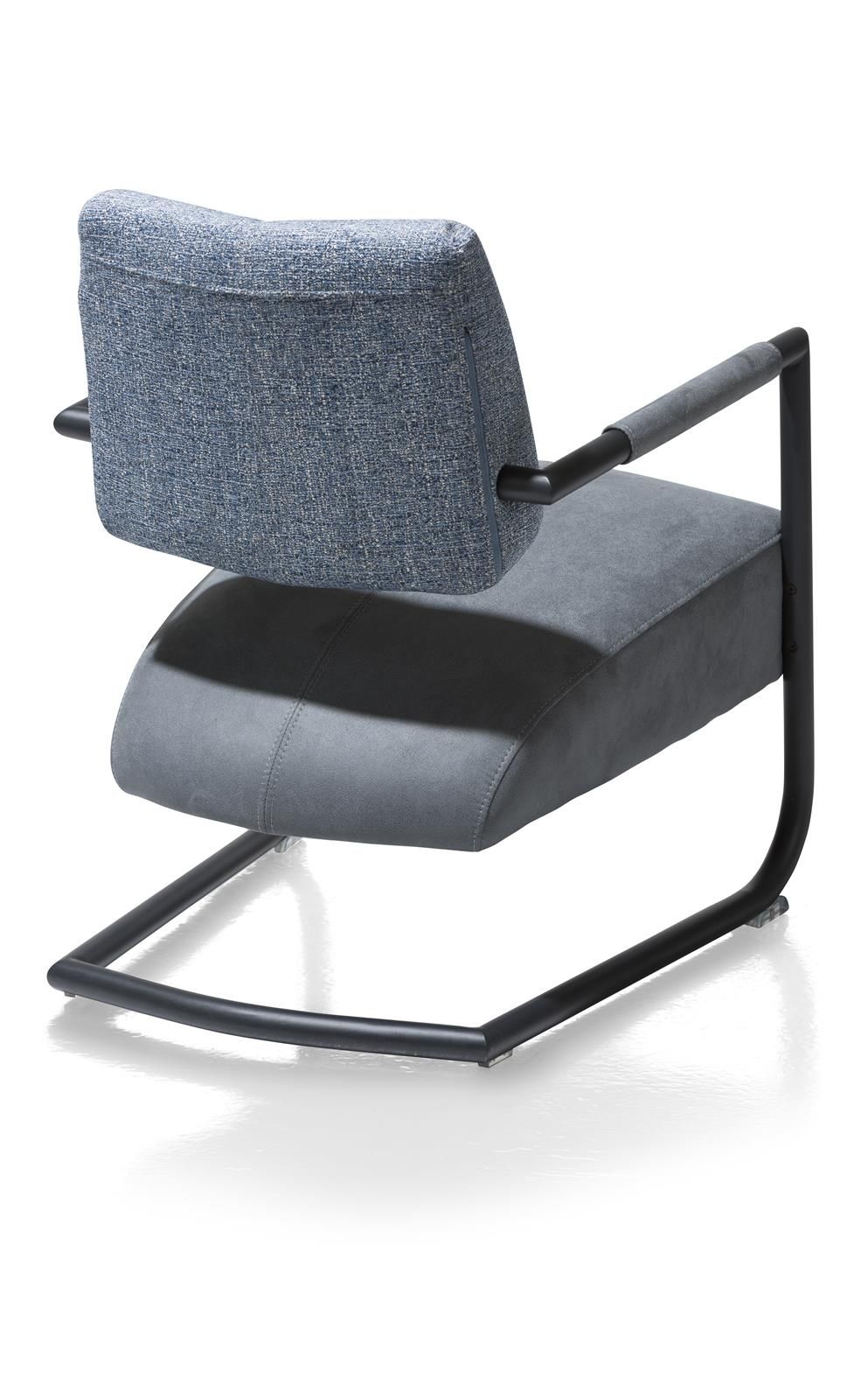 XOOON Zeno fauteuil blauw blauw b62 x d74 x h79 cm | DEBA Meubelen