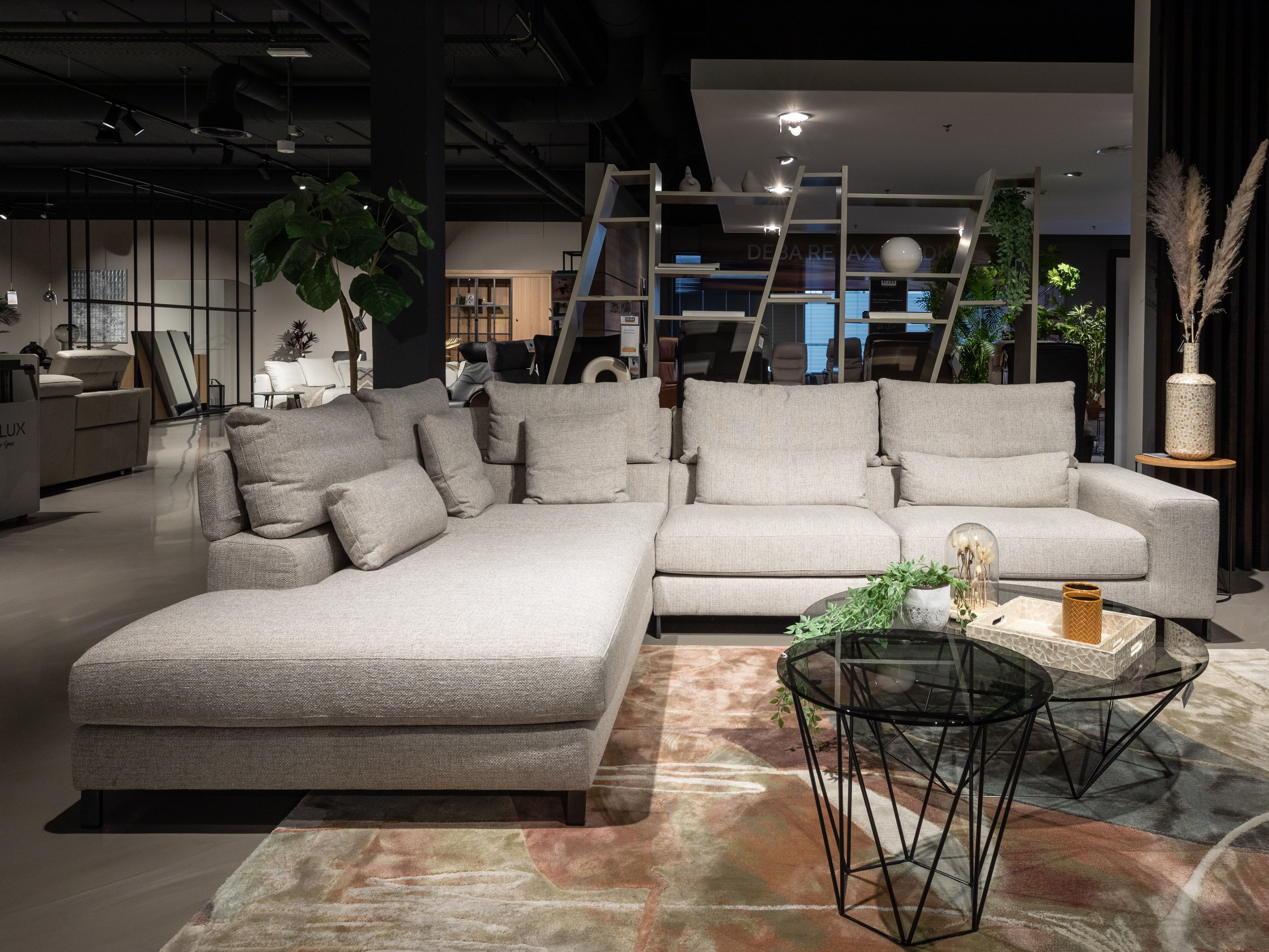 Olta Horizon hoeksalon beige beige B326 x D102/243 x H53/77 cm | DEBA ...