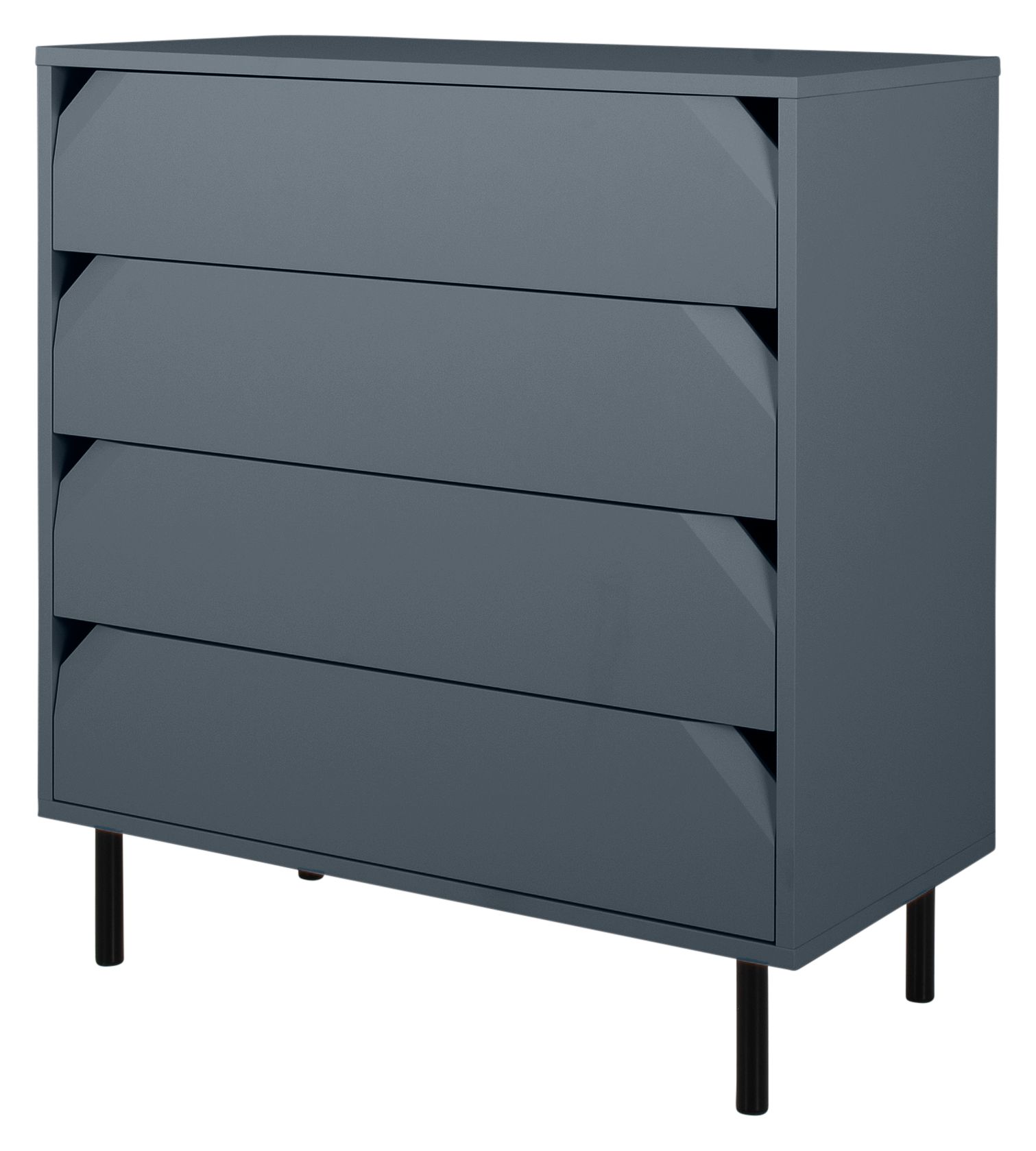 Tenzo Corner commode lake blue matte blauw B90,5 x D43 x H96,5 cm ...