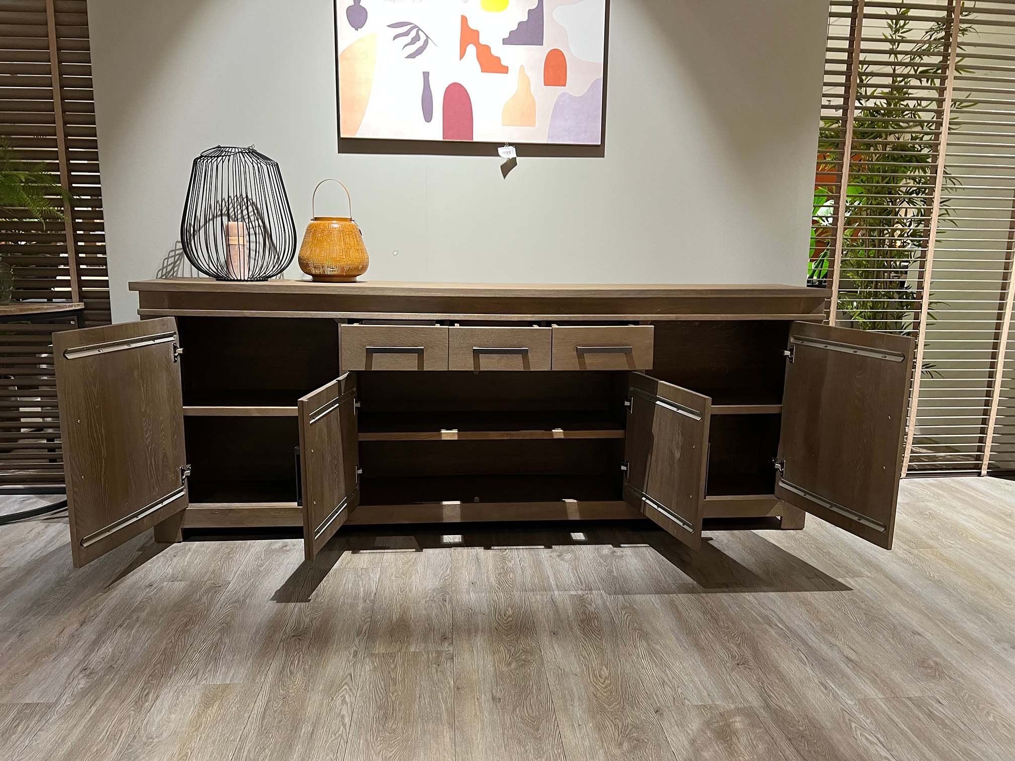 Richter Young Design Mallorca dressoir eik hout b240 x d45 x h90 cm ...