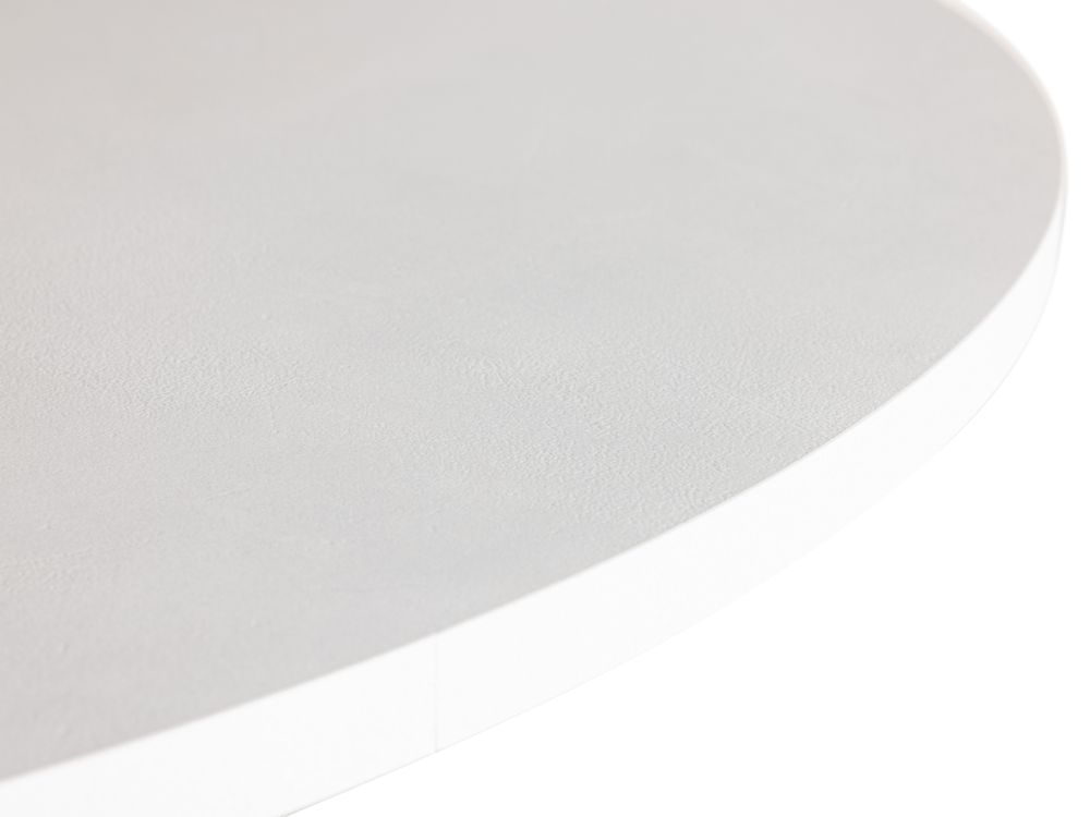 Perfecta Spinner ronde tafel antraciet/chalk white