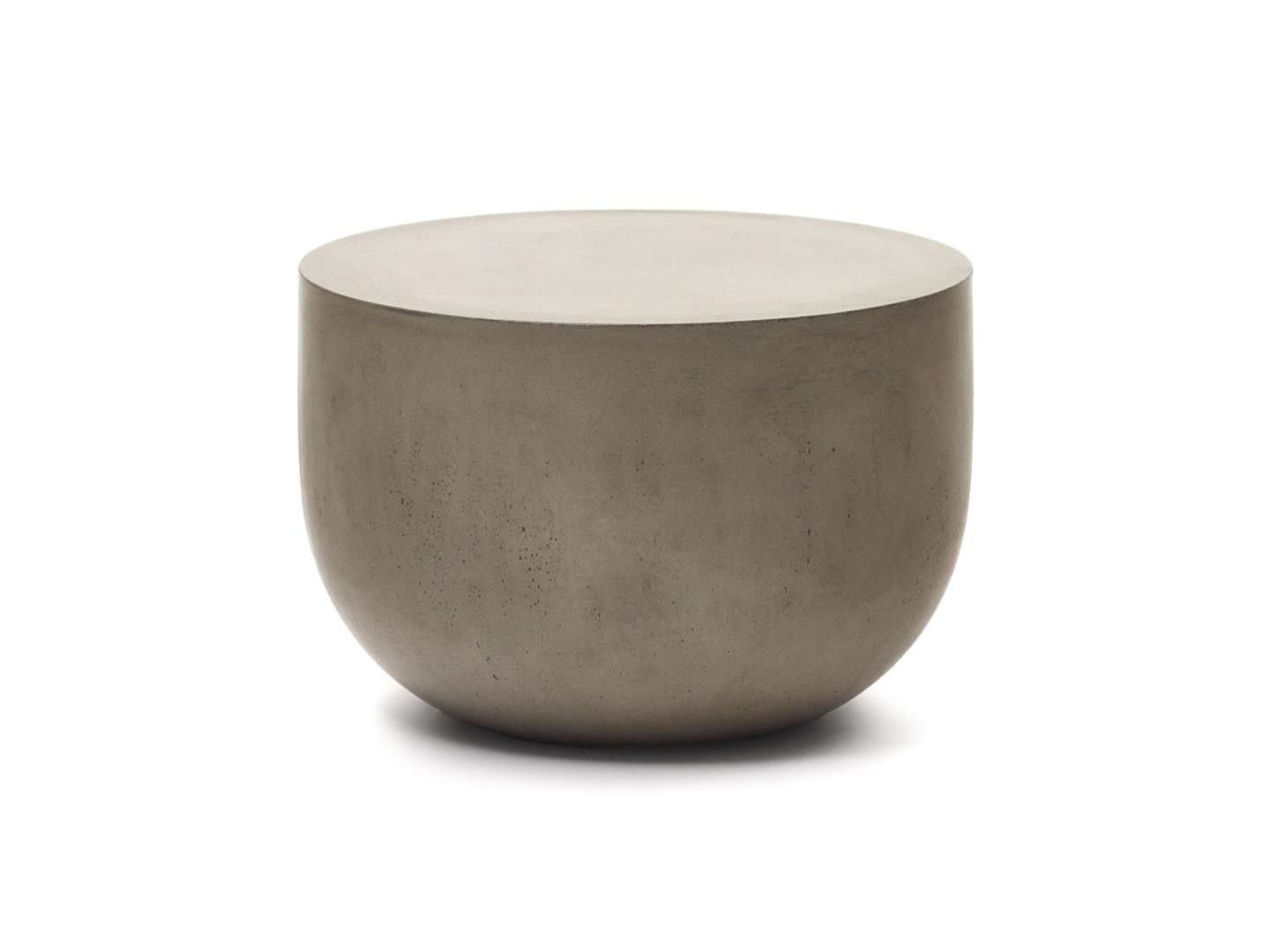 Kave Home Garbet salontafel cement grijs b60 x d60 x h40 cm | DEBA Meubelen