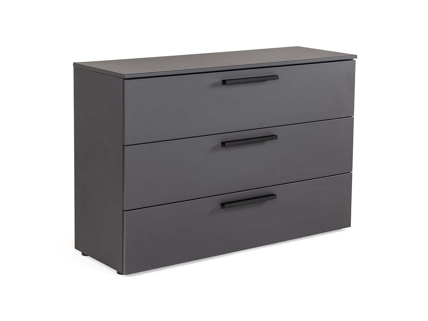Nolte Concept Me 700 commode basalt greep zwart glazen bovenplank ...
