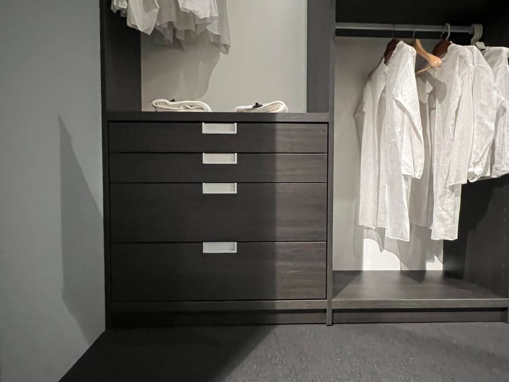 Noteborn Nano dressing met schuifdeur zwart