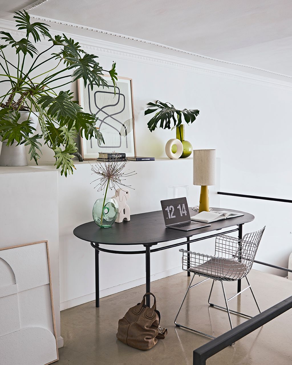 HK Living Shade lampenkap cilindervorm naturel linnen wit Diam.24,5 x ...