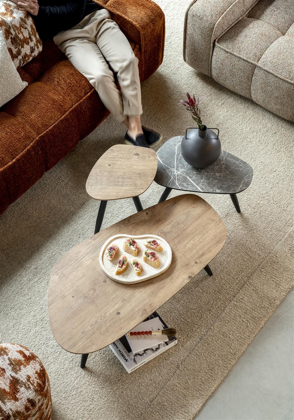 Henders & Hazel Palazio primo laminato natural houtlook metaal zwart ...