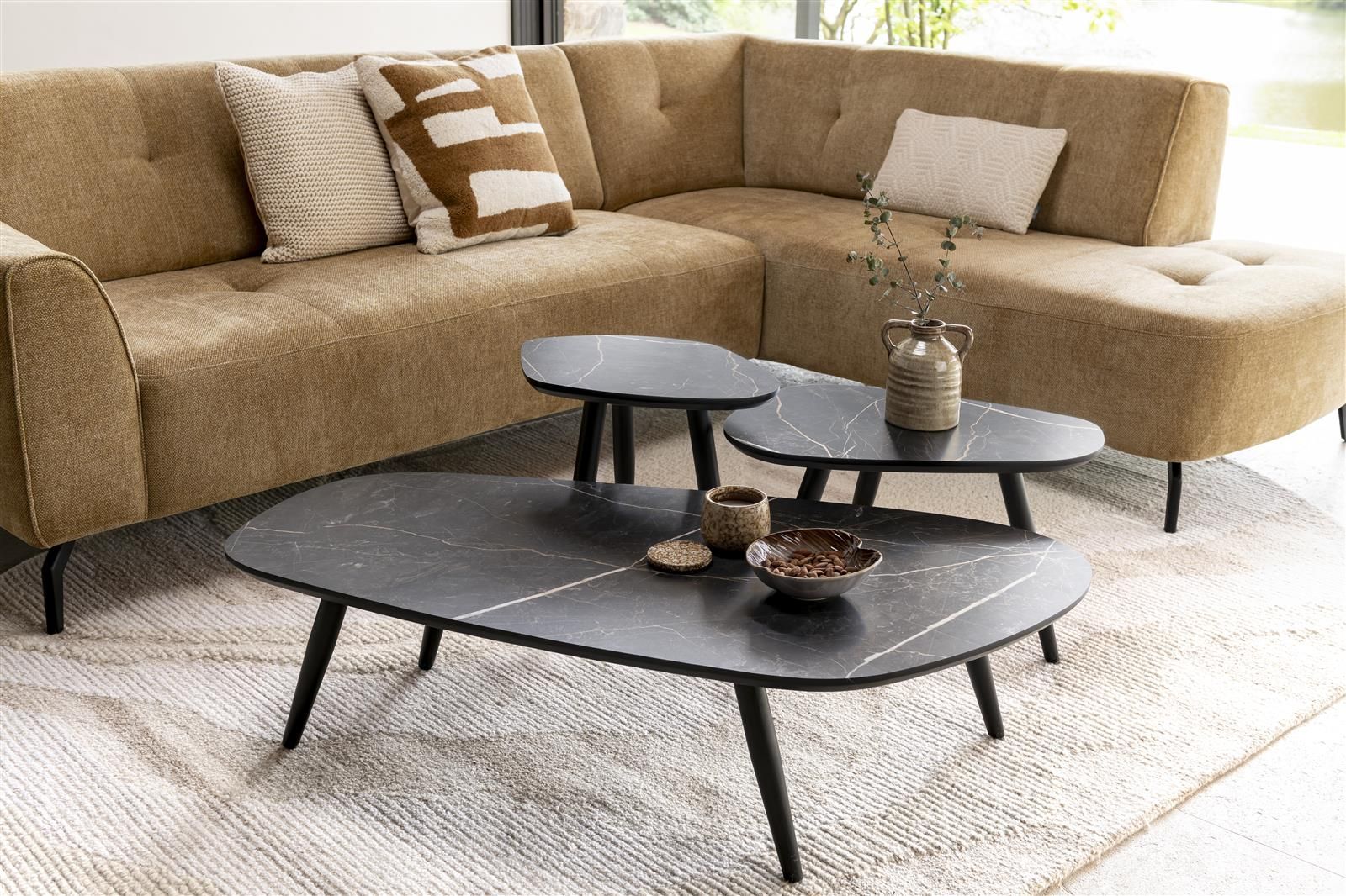 Henders & Hazel Palazio primo laminato natural houtlook metaal zwart ...