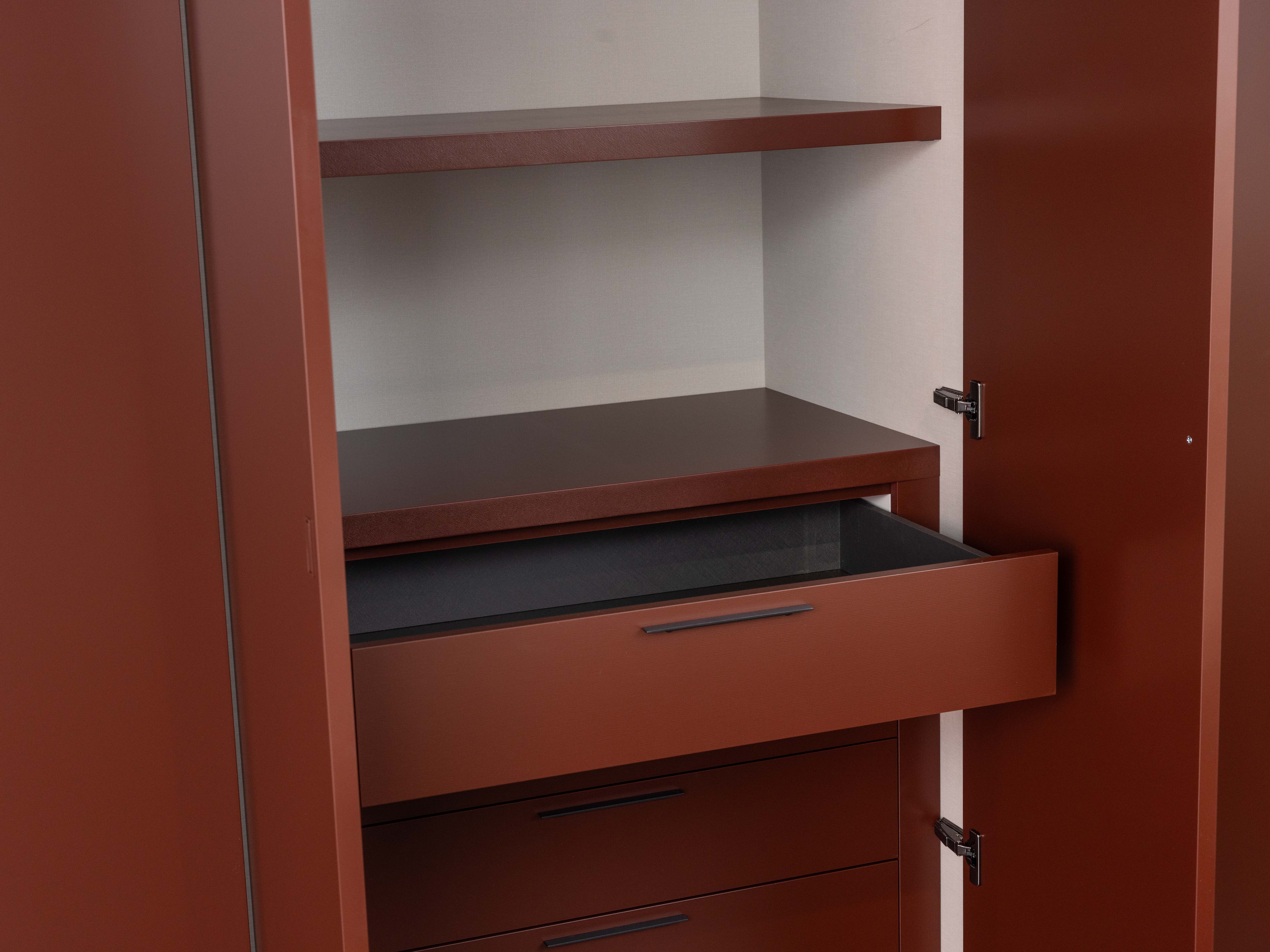 Novamobili Night Collectie draaideurkast mat mogano rood B272,5 x D58,2 ...